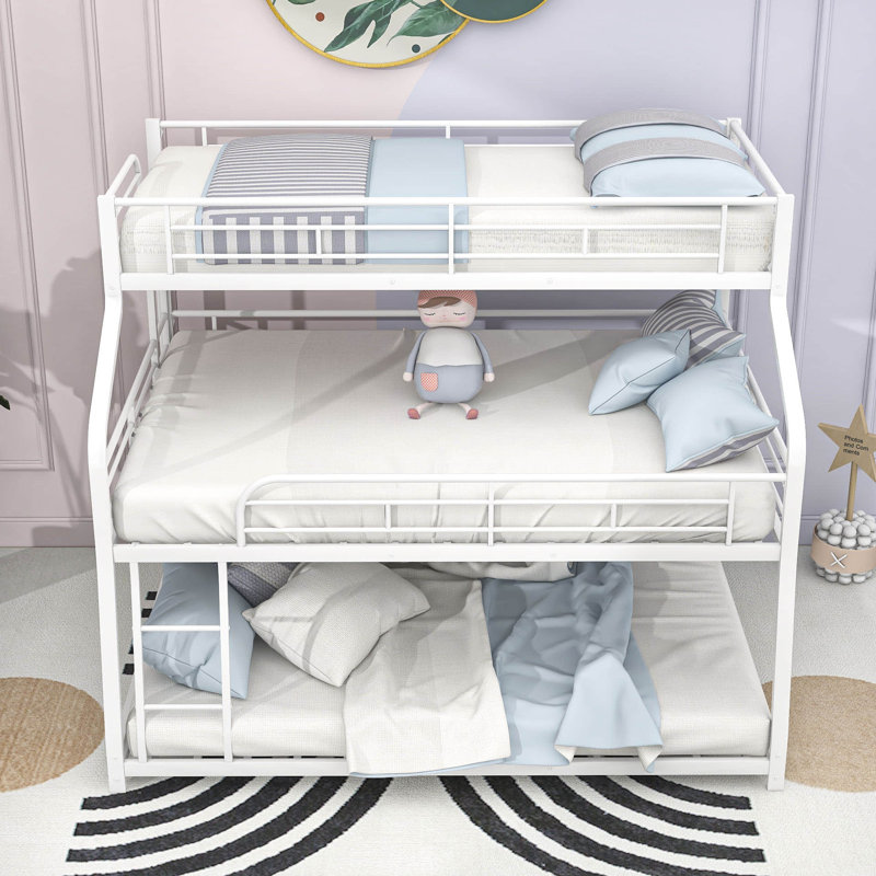 Isabelle & Max™ Twin XL over Full XL over Queen Triple Bunk Bed | Wayfair